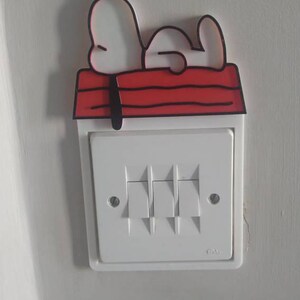 Snoopy Dog House Peanuts Light Switch Surround - Etsy