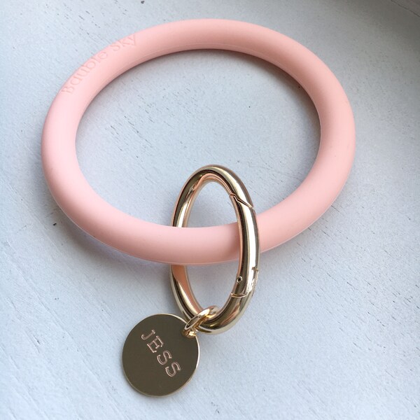 Key Chain Bracelet, Personalized, Keyring Personalized, Monogram ...