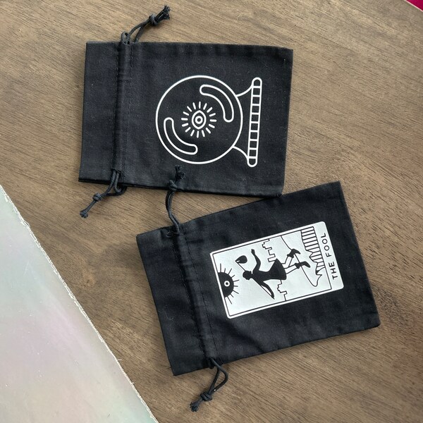 Black Crystal Pouch Bag, Pouch for Crystals, Bag for Crystals, Pouch ...