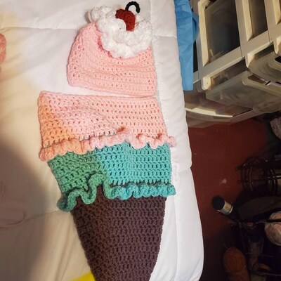 PATTERN: Ice Cream Cone Cocoon - Etsy