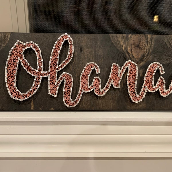 Ohana - Ohana Sign - Ohana String Art - Family String Art - Family Sign ...