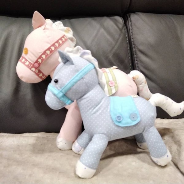 Stuffed Animal - Pony PDF Sewing Pattern & Tutorial | Stuffed Horse ...