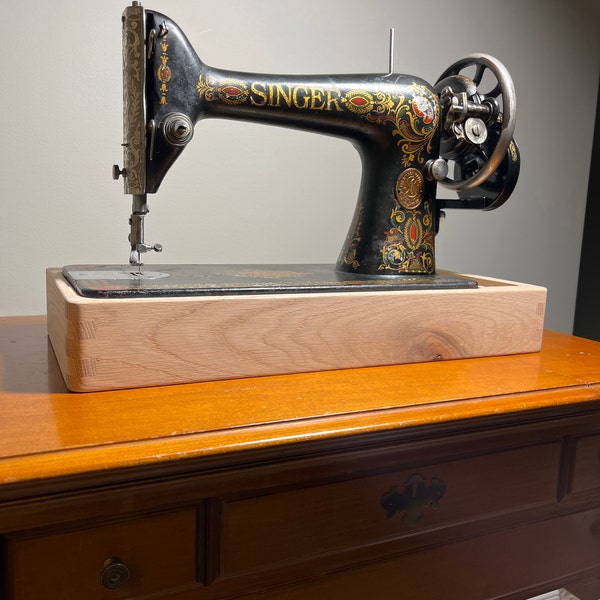 Oak Hardwood Sewing Machine Base. for Full Size Singer, Pfaff ...