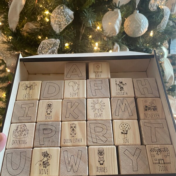 Bible Blocks | Bible Learning Tool | Baptism Gift | Christian ...