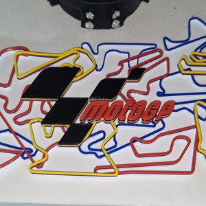 Motogp Wall Art fan Art World Class Racetrack Outlines in the Shape of ...