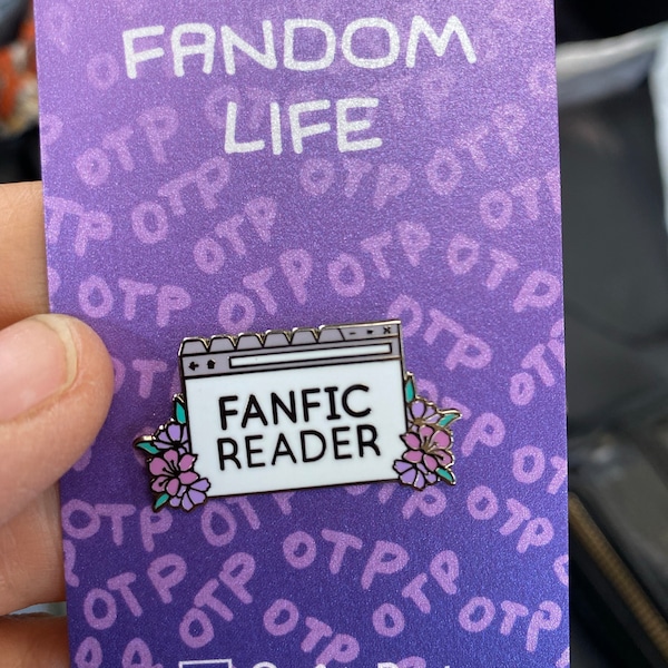 Fanfic Pin, Fandom Enamel Pin, Anime Enamel Pin, Fanfic Reader Enamel ...