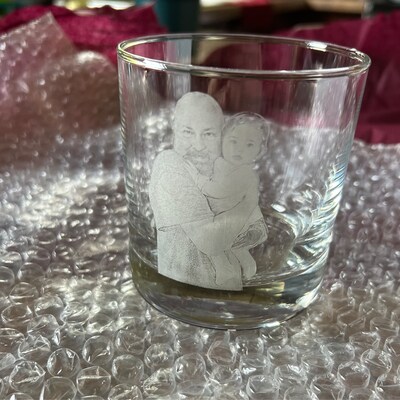 Father's Day Gift From Daughter Glass Fathers Day Gift, Dad Gift, Papa ...
