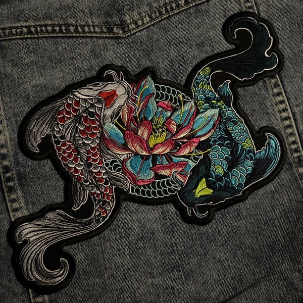 KOÏ CARPS Patch for Custom Vest - Etsy