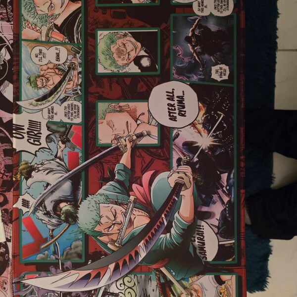 OP Playmat Portgas D. Ace Blue/yellow Mat Zones Stitched Edges Anime ...