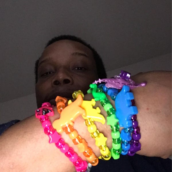 Mlp Kandi Necklace. Multiple Styles. Rave EDM EDC Rainbow PLUR Festival ...