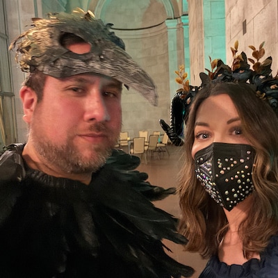 Black Red Huge Horn Forest Gothic Demon Nymph Ram Horn Headdress ...