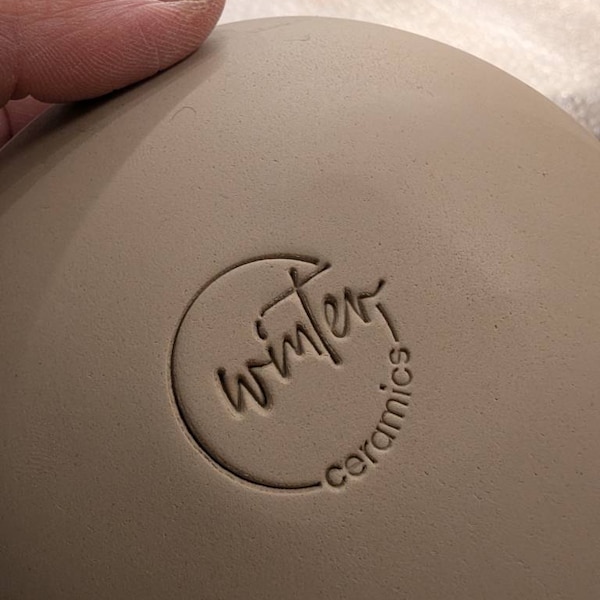 Custom Clay Stamp With Your Name, Personalized Pottery Stamp, Clay ...