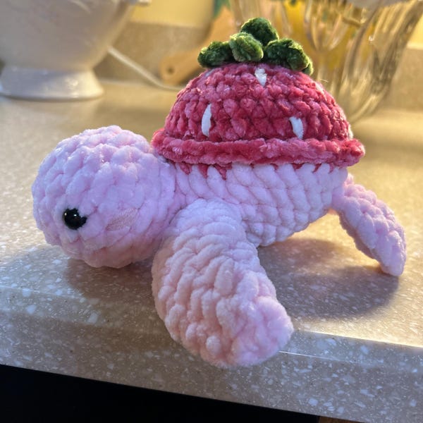 NEW Handmade Fruit Turtle Crochet Plushie | Amigurumi Birthday Gift ...