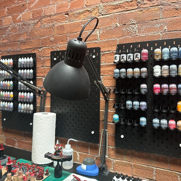 Hobby Storage - Ikea Skadis Peg Board Paint Racks Holders for Citadel ...