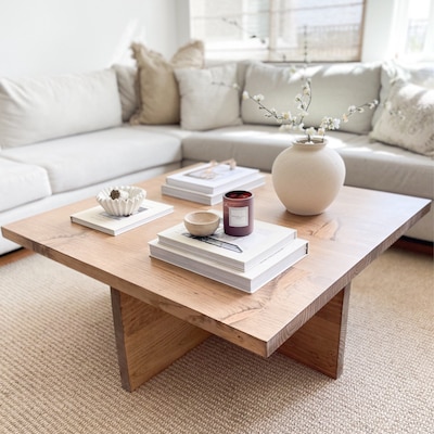Walnut Square Coffee Table - Etsy