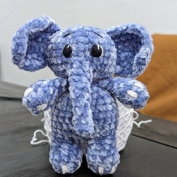 Pocket Elephant Pattern/ Amigurumi/ Tutorial/ Crochet Pattern/ Digital ...