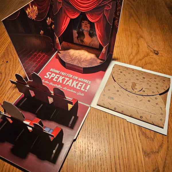 TADAA-BOX "Bühne frei" DIY – Explosionsbox – originelle Verpackung für ...