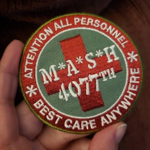 MASH Best Care Anywhere 4077th Embroidered Patch Medical - Etsy