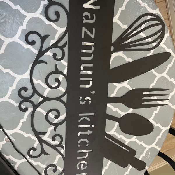 Personalized Kitchen Signs, Mother Gift Christmas, Metal Sign for ...