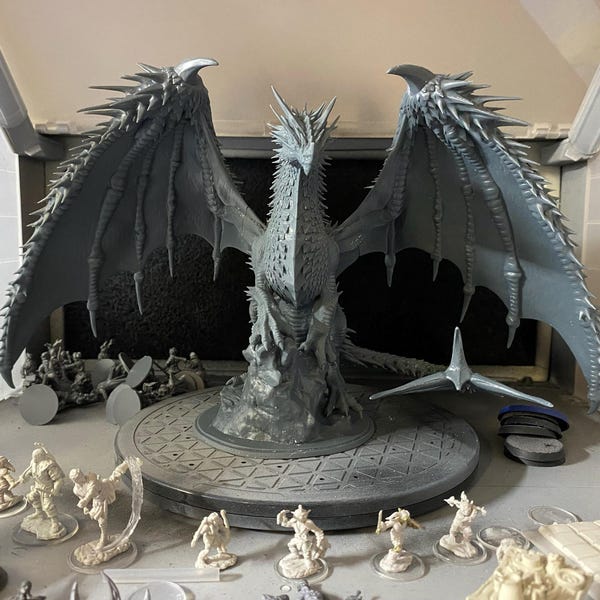 Ice Troll Giant V2 Premium Dnd Miniature / Fantasy Boss Monster Mini ...
