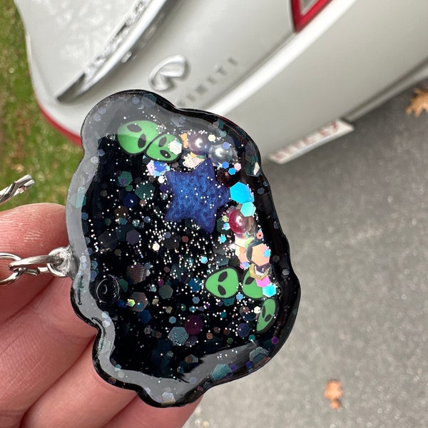 Crystal Ball Resin Shaker Kawaii Cute Resin Shaker, Shaker Keychain ...