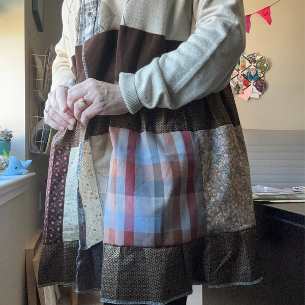 Wearable Art Dress, Handmade Upcycled Tapestry Dress, Patchwork ...