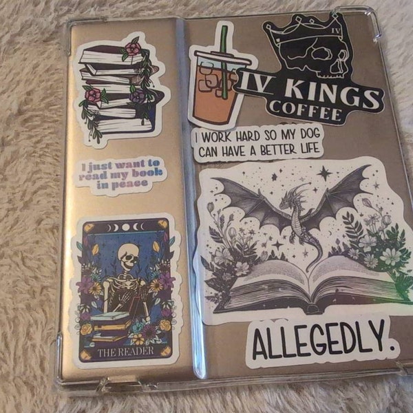 Fantasy Dragon Book Sticker Bookish Fantasy Sticker Holographic Sticker ...