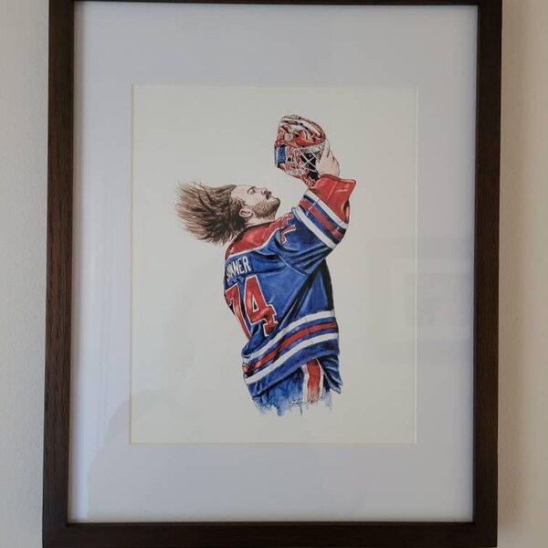 Stuart Skinners Flow // Edmonton Oilers // Hockey // NHL // Watercolour ...