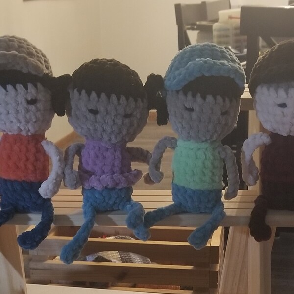 Pocket People Crochet Pattern · Amigurumi Tutorial Keychain Charm No ...