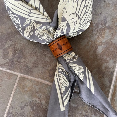 Handmade Leather Scarf Slide - Etsy