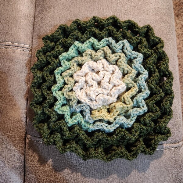 Fluted 8" Granny Square Crochet PATTERN PDF - November - Granny's ...