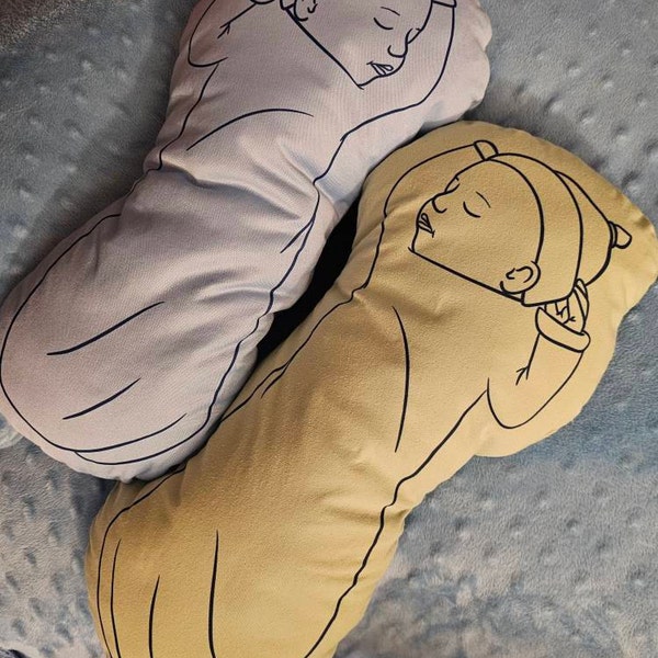 Customized Life-size Newborn Baby Pillow Birth Gift Keepsake - Etsy