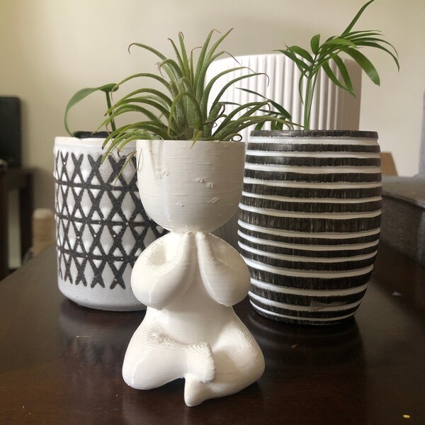 Yoga Yan Air Plant Holder | 3D Printed Airplant Pot | Zen Yoga Pose ...
