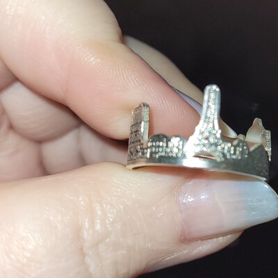 Custom City Ring Personalized Cityscape Ring Statement Ring Custom ...