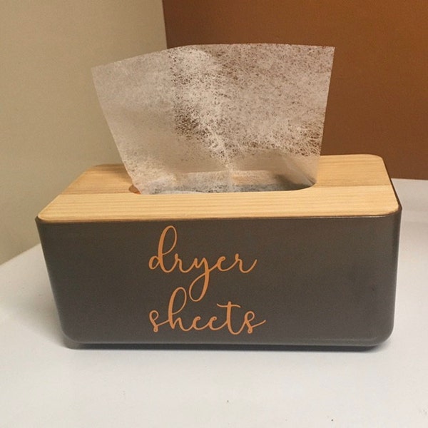 Dryer Sheets Label Decal / Laundry Room Decor / Laundry Dryer Sheets ...