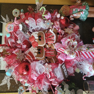 Gingerbread Wreath Attachment Mini Christmas Gingie Decor - Etsy