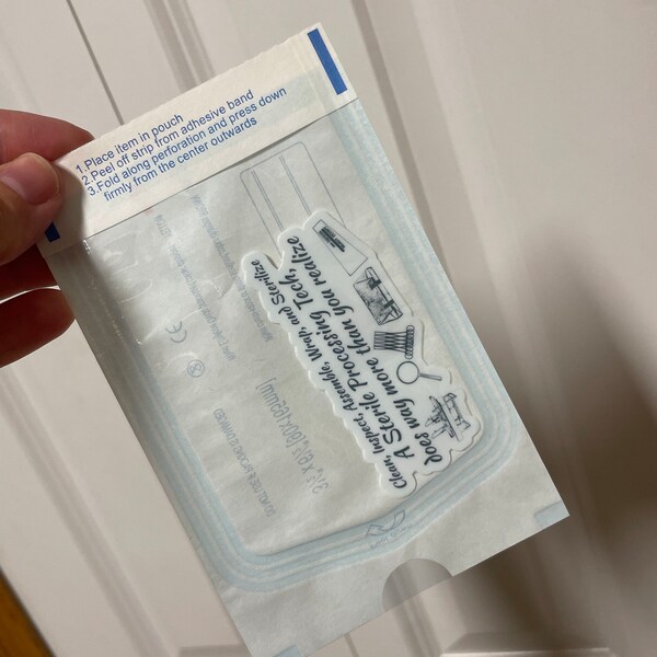 Waterproof Sterile Processing Tech Sticker • Central Sterile Processing ...
