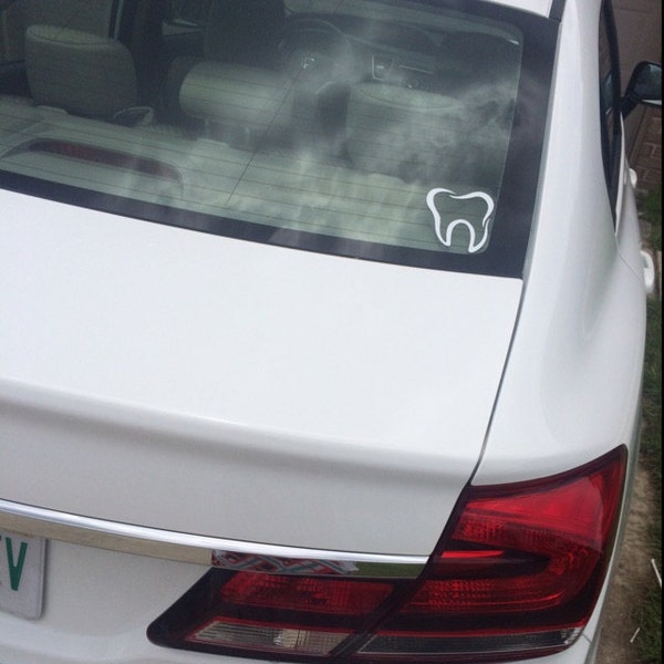 Molar Tooth Car Window Decal - Etsy