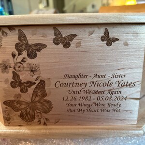 Personalized Tree Memory Box 12x8x4, Custom Hand Made Wood Keepsake Box ...