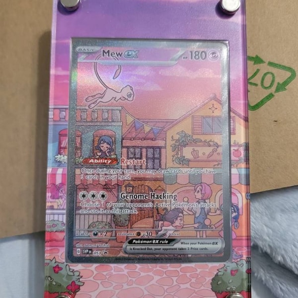 Mew EX SAR 151 Custom Pokemon Card Display Case - Etsy