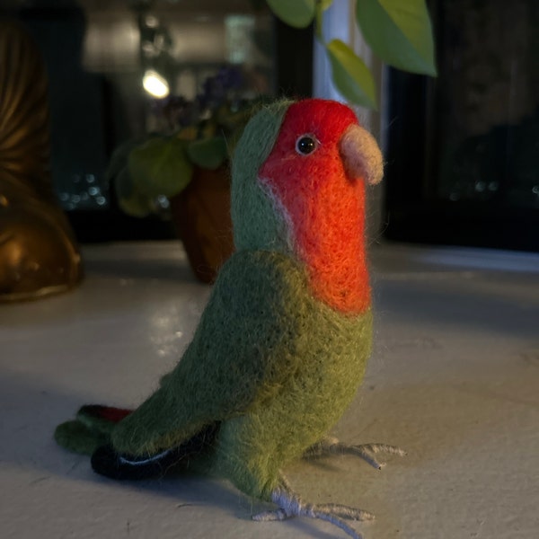 Handmade Felt Cockatiel Bird | Realistic Felt Bird Ornament ...