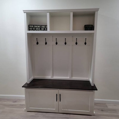 Add-on Fee Solid Dividers Between Cubbies of Entryway Bench - Etsy