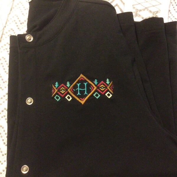 Tribal Pattern Monogram Frame Border Fill 3 Sizes Embroidery Designs ...