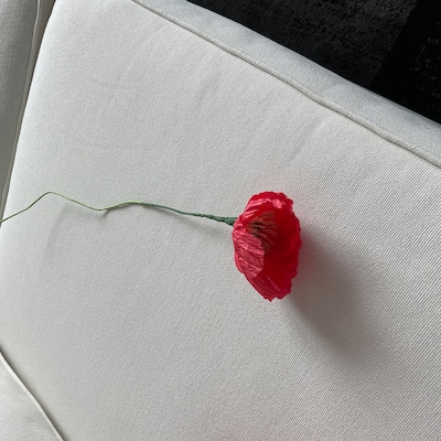 Paper Poppies, Crepe Paper Poppy, Poppy Centerpiece, Poppy Bouquet - Etsy