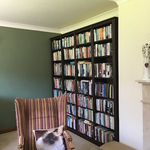 Solid Pine 8ft Tall Bookcase Adjustable Display Triple - Etsy UK