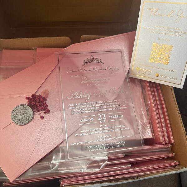 Quinceañera, Quince Años, Enchanted Forest Themed Invitation, 15 Años ...