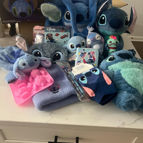 Stitch Cute Kawaii Mystery Box Blue Alien Themed Gift Suprise Box ...