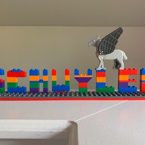 Custom NAME SIGN Made With LEGO® Bricks and Plates / Door or Wall Sign ...