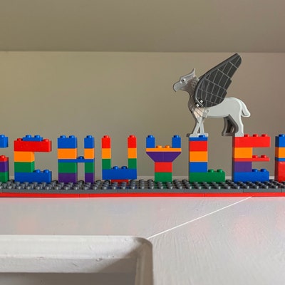 Custom NAME SIGN Made With LEGO® Bricks and Plates / Door or Wall Sign ...