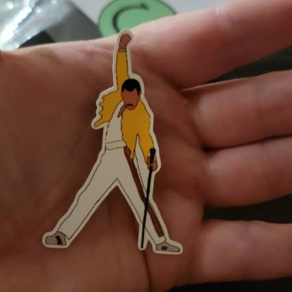 Freddie Mercury Laminated Weatherproof Sticker - Etsy
